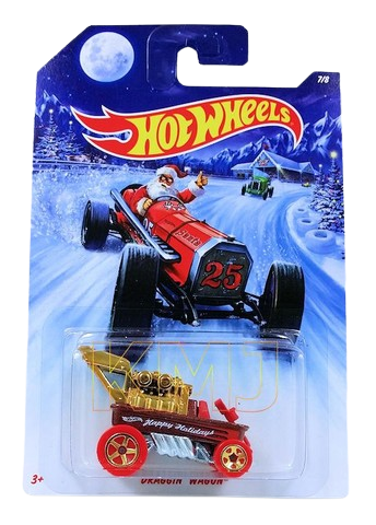 Hot Wheels 2014 - Holiday Hot Rods 7/8 - Draggin' Wagon - Metalflake C ...