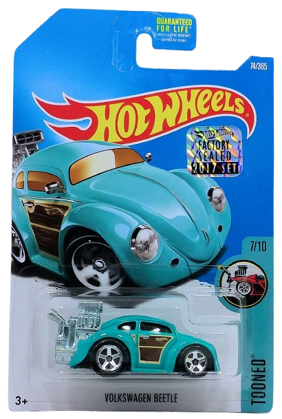 Hot Wheels 2017 - Collector # 074/365 - Tooned 7/10 - Volkswagen Beetl – KMJ Diecast II