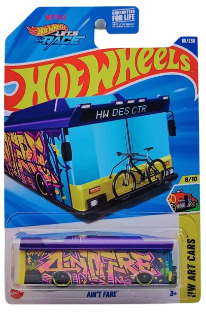 Hot Wheels 2025 - Collector # 088/250 - HW Art Cars 8/10 - Ain't Fare – KMJ Diecast II