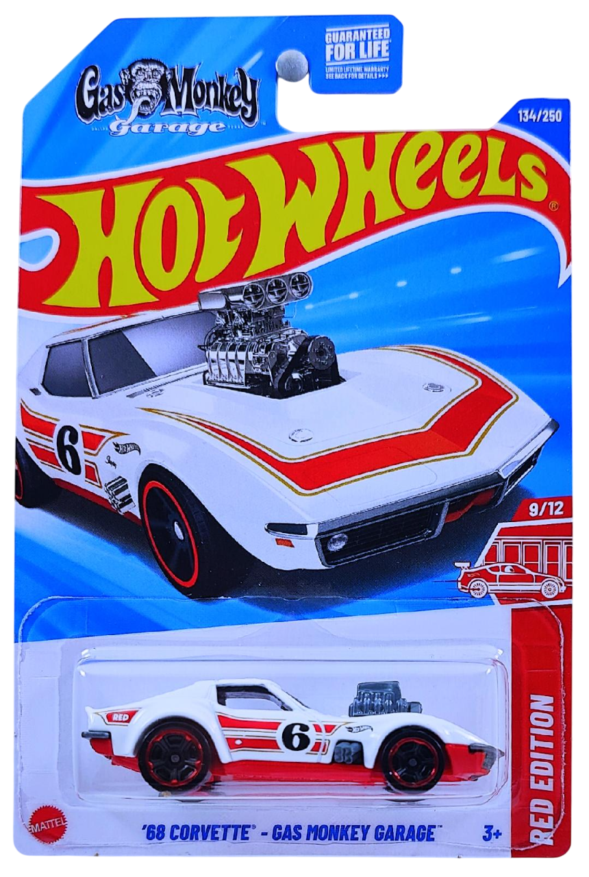 Hot Wheels 2025 - Collector # 134/250 - Red Edition 9/12 - '68 Corvett ...