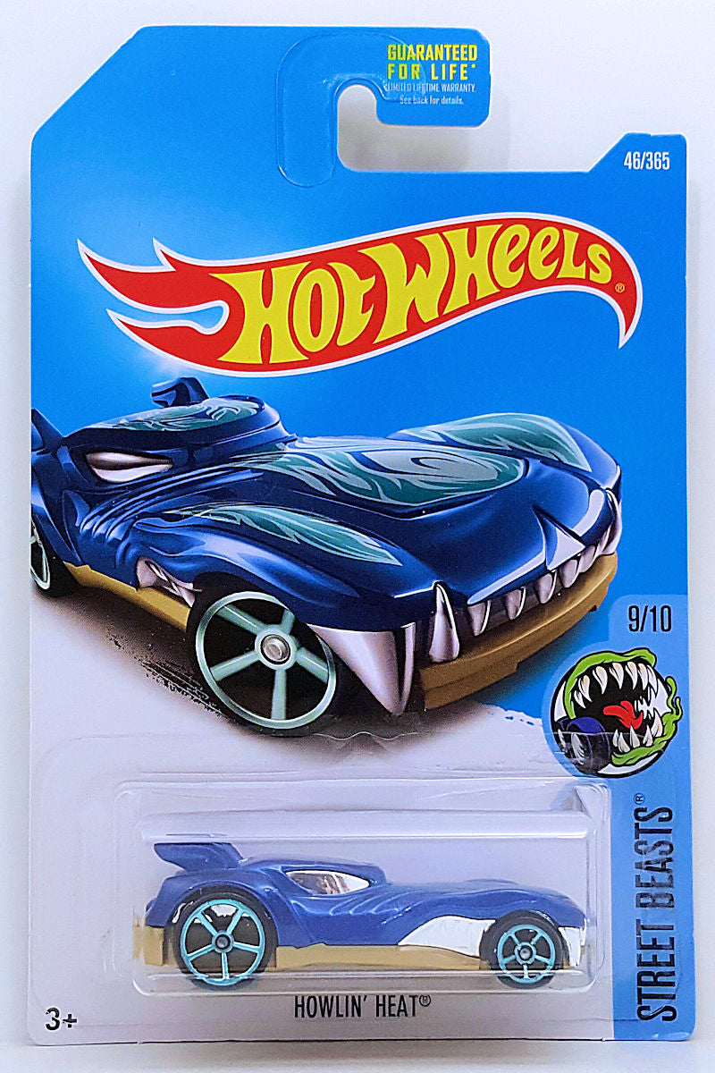 Hot Wheels 2017 - Collector # 046/365 - Street Beasts 9/10 - Howlin' H ...