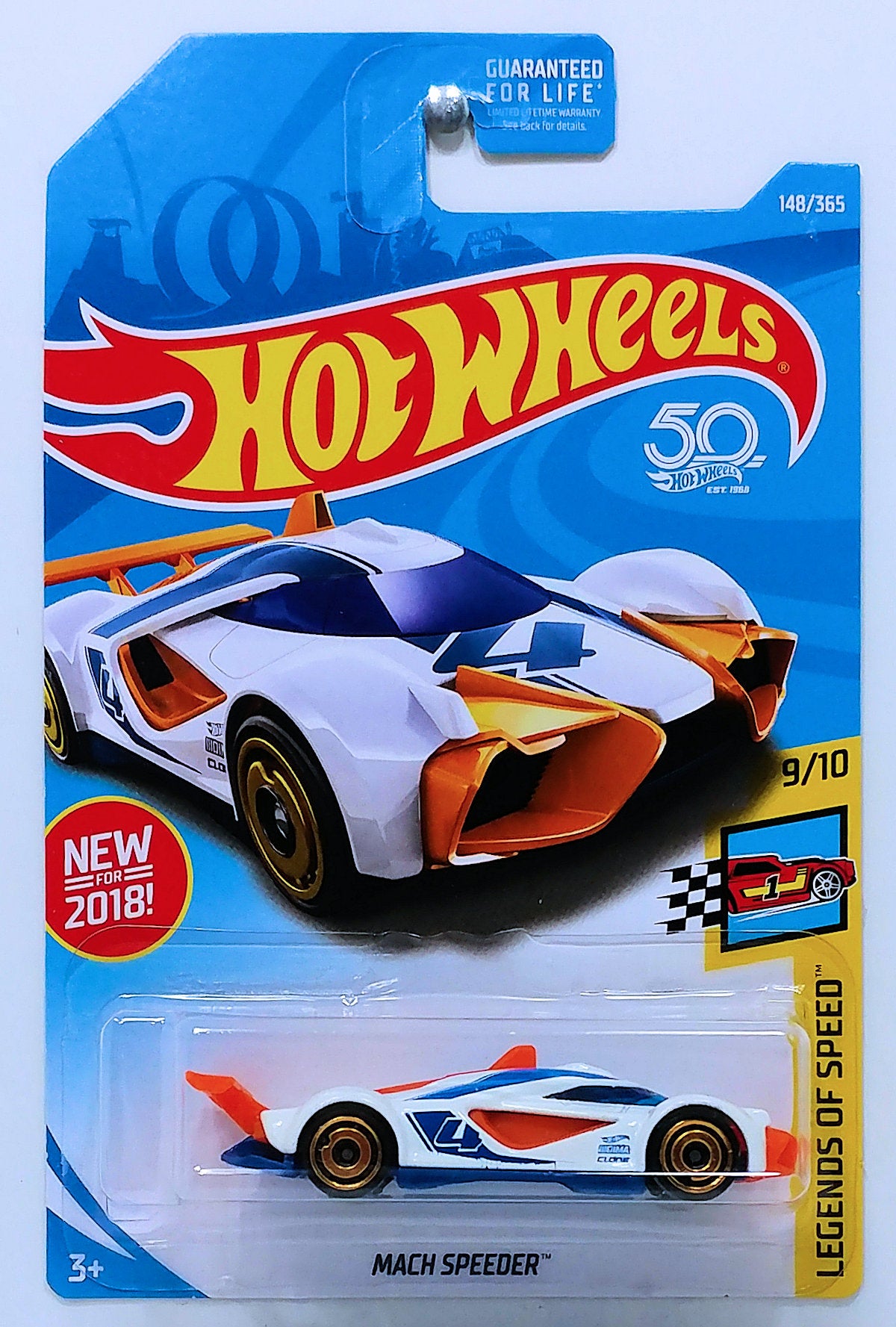 Hot Wheels 2018 - Collector # 148/365 - Legends of Speed 9/10 - New Mo ...