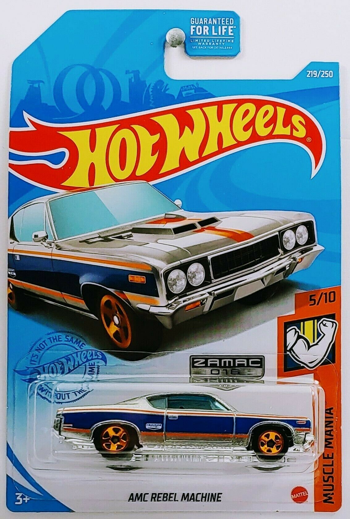 Hot Wheels 2021 - Collector # 219/250 - Muscle Mania 5/10 - AMC Rebel ...